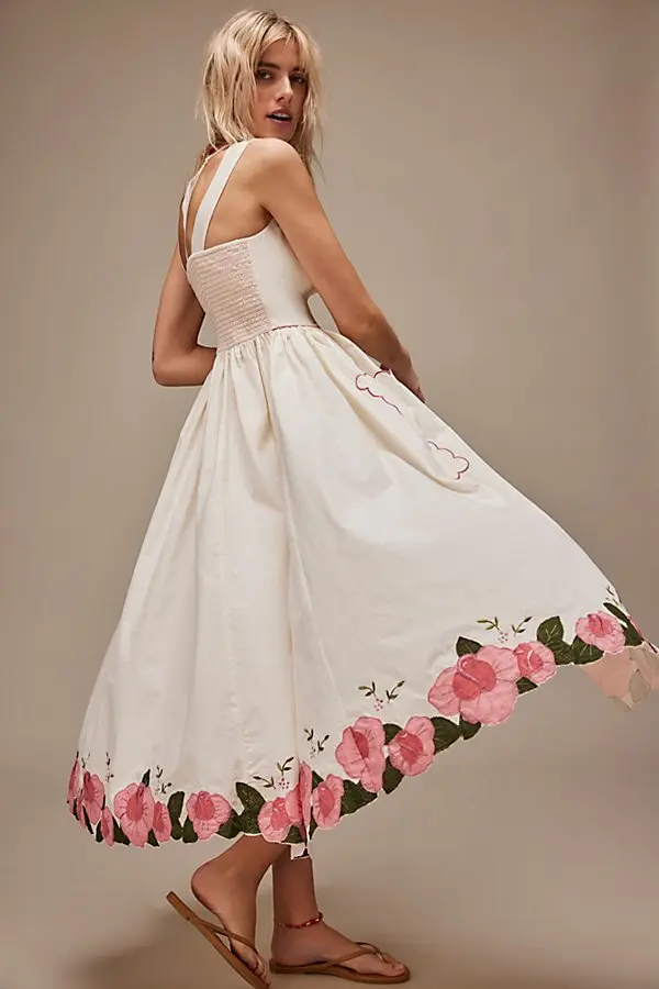 Free People Rosey Posey Set In Whisper White Combo - 60% Off